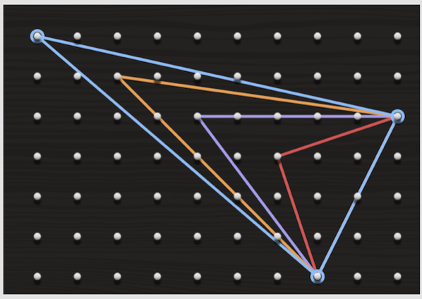 Geoboard Problems for Teachers – Henri's Math Education Blog